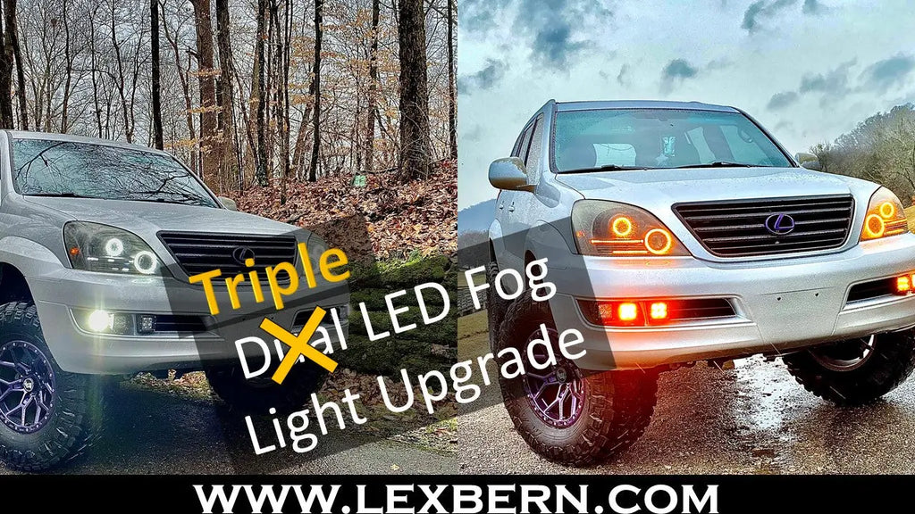 Lexus GX470 Gets AURORA Triple LED Fog Lights Pods!! – LEXBERN