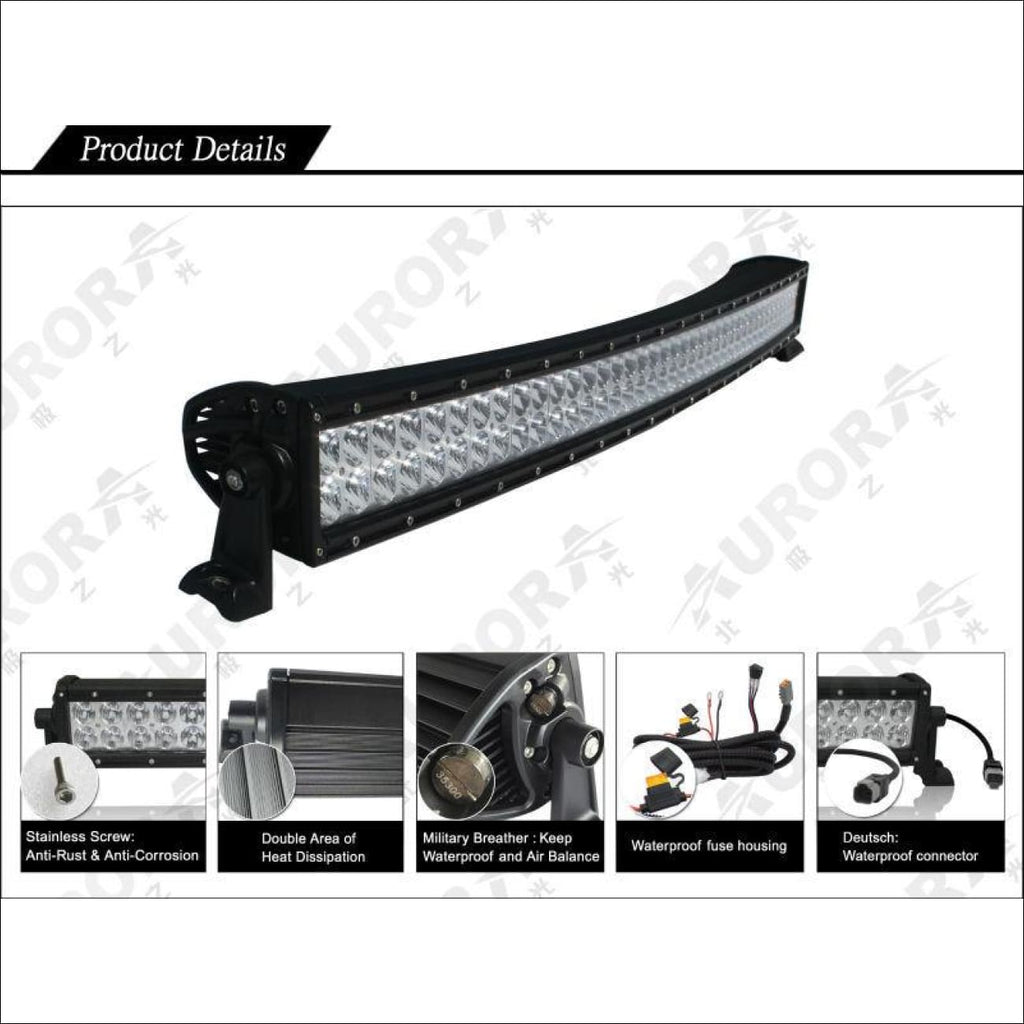 Aurora 40 Inch Curved LED Light Bar - 34,240 Lumens – LEXBERN