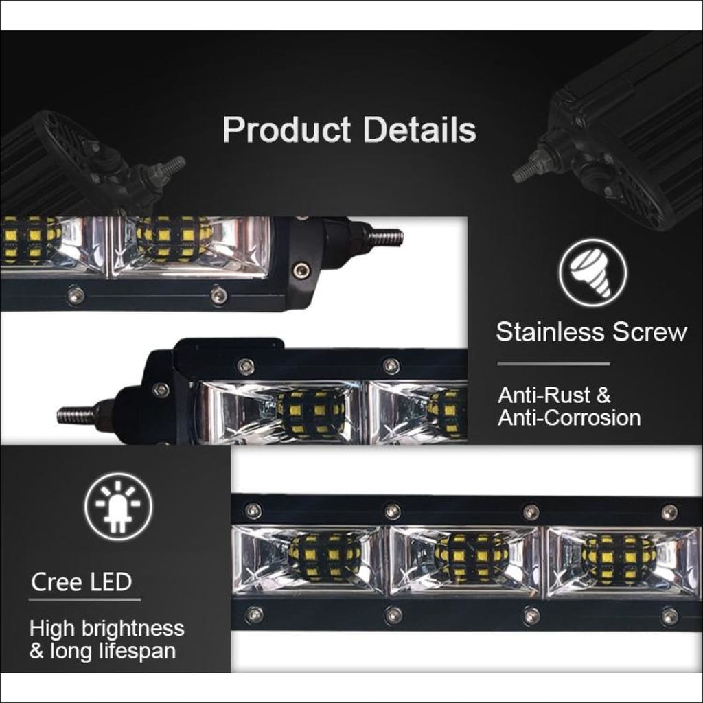 Aurora 40 Inch Single Row LED Light Bar with Scene Beam Pattern – LEXBERN
