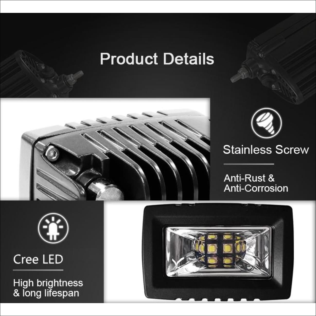 Aurora 2 Inch Amber Wide Angle Scene Light Pod – LEXBERN