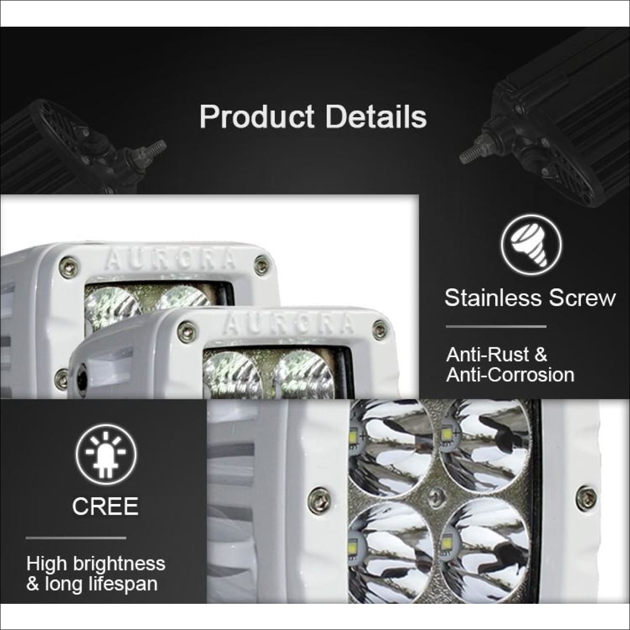 Aurora 3 Inch Marine Diffusion Beam Kit 3,880 Lumens – LEXBERN